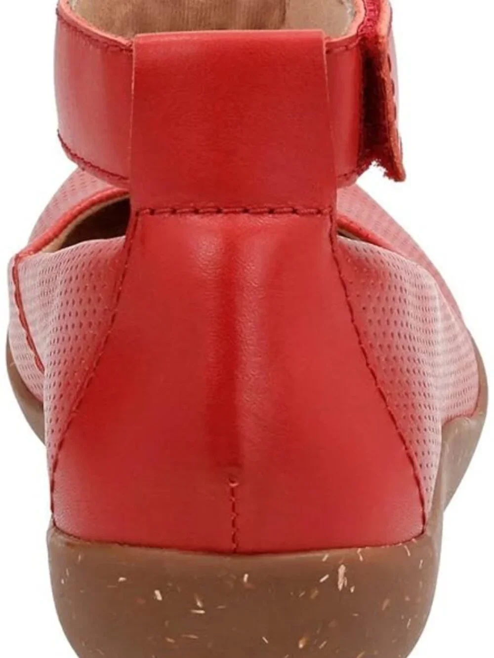 Clarks | Shoes | Clarks Medora Nina Red Perforated Leather Ankle Strap ...